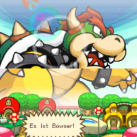 Krankfried und Finster-Bowser - Mario & Luigi: Abenteuer Bowser ...